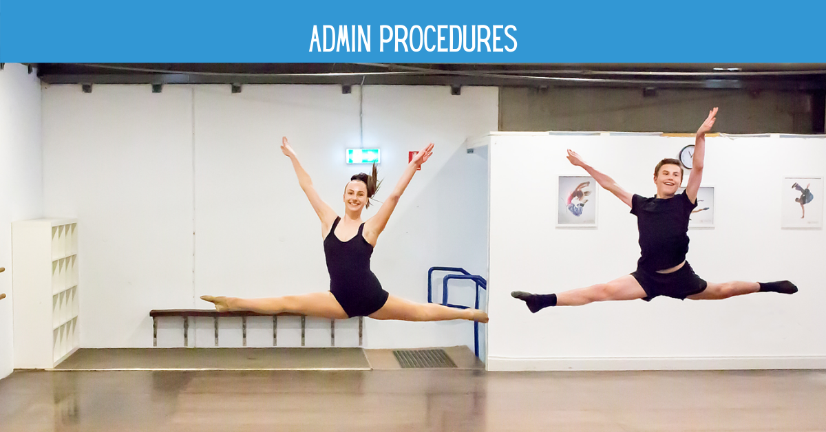 Admin procedures - Peninsula School of Dance